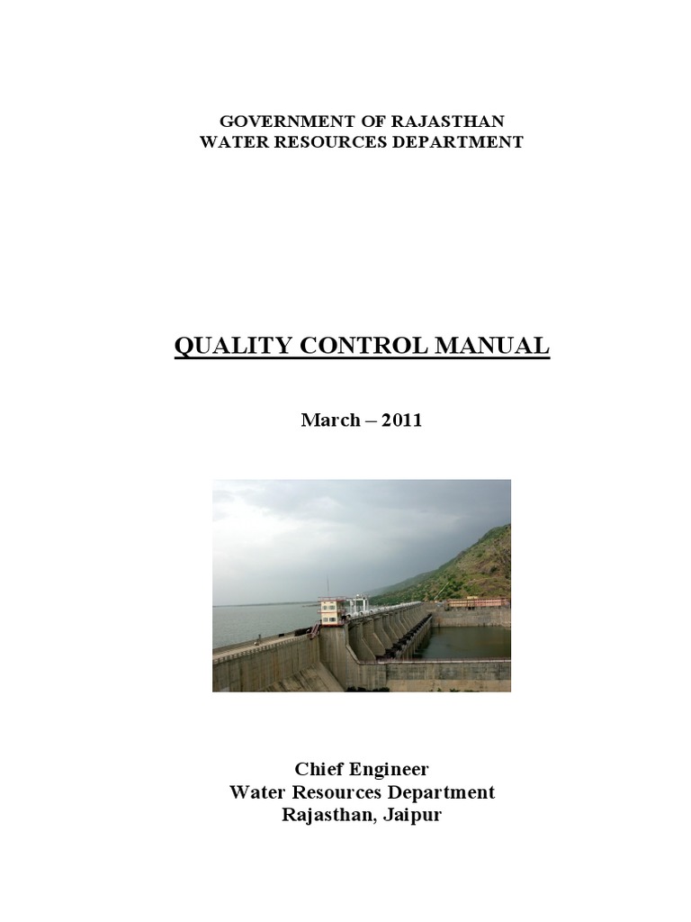 Quality Control Manual WRD | PDF | Quality Assurance | Concrete