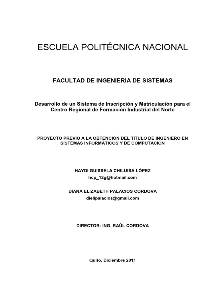Sistema Matricula | PDF | Php | Mi sql