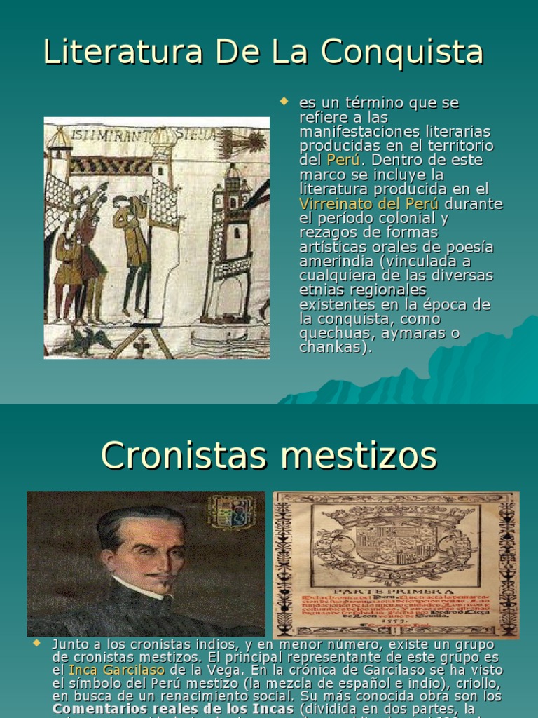 Diapositivas Literatura de La Conquista | PDF