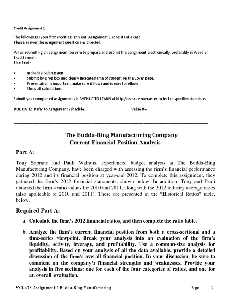 Credit Assignment 1 | Expense | Equity (Finance)