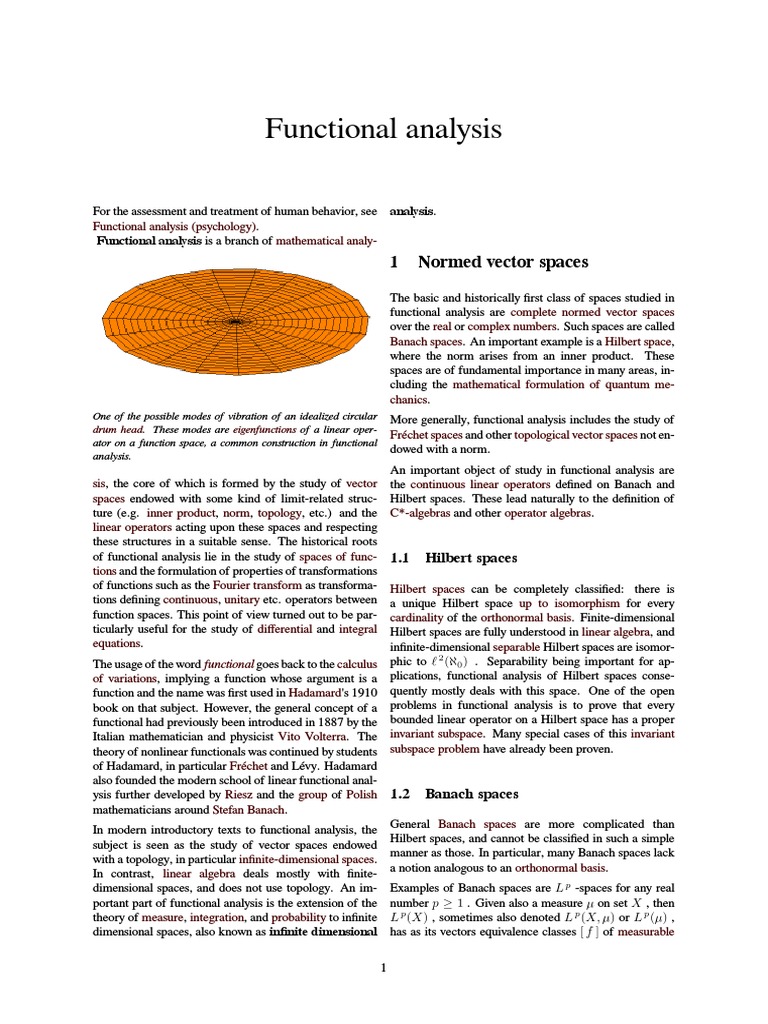 Functional Analysis | PDF | Functional Analysis | Banach Space