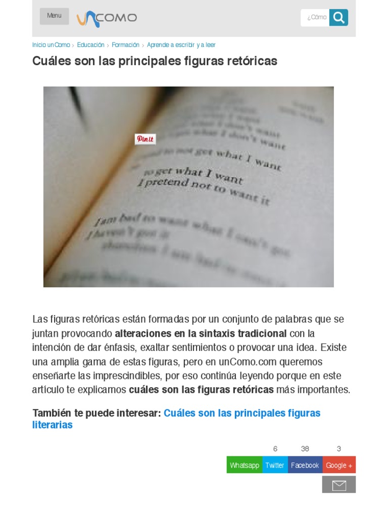 7 Figuras Retóricas | PDF | Metáfora | Retórica