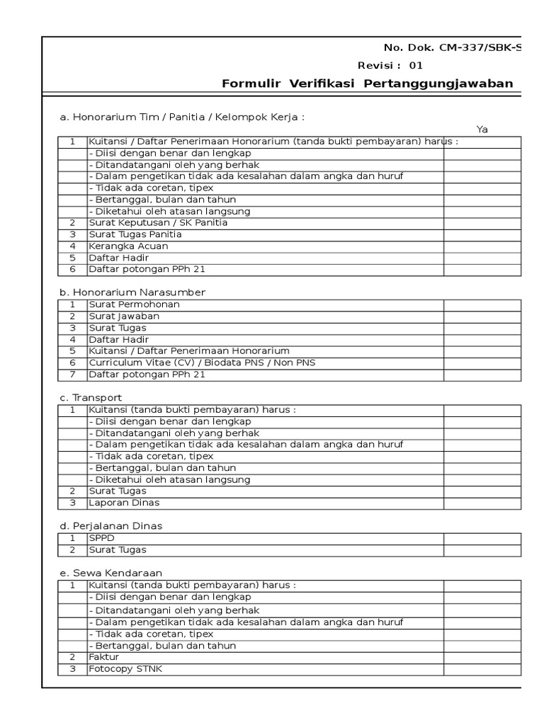 Form Verifikasi | PDF