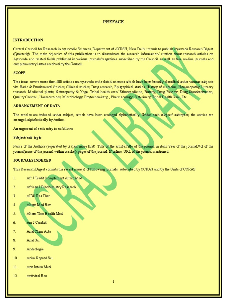Ayurveda Research Digest Complete Vol-1 | PDF | Ayurveda | Radiation ...