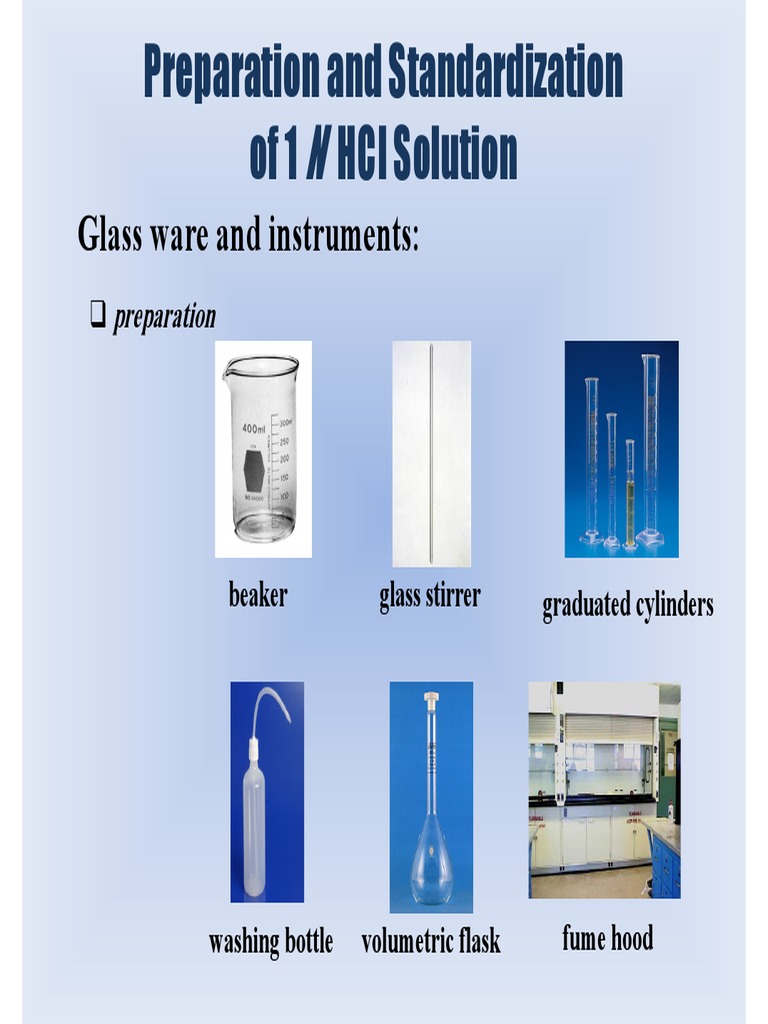 Standardization of HCL Solution | PDF | Titration | Chemistry