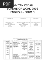 English Form 3 Scheme of Work 2017 | PDF | Question | Vocabulary