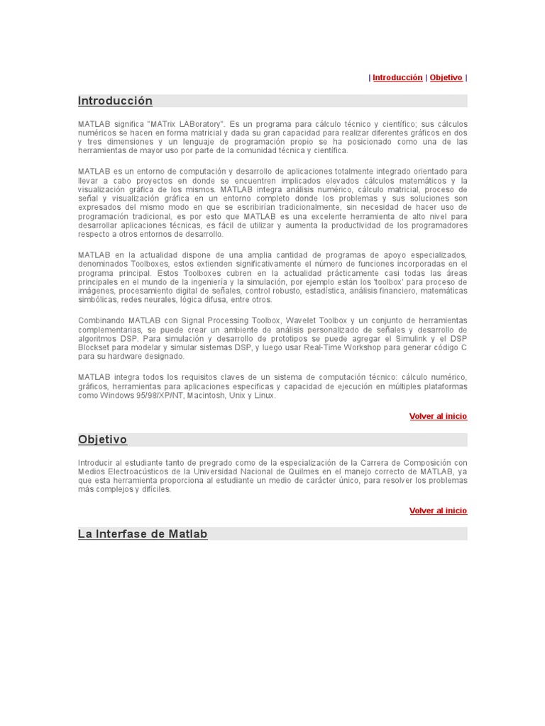 Tutorial Laboratorio Pds Matlab 23884 | PDF | Matlab | Matriz (Matemáticas)