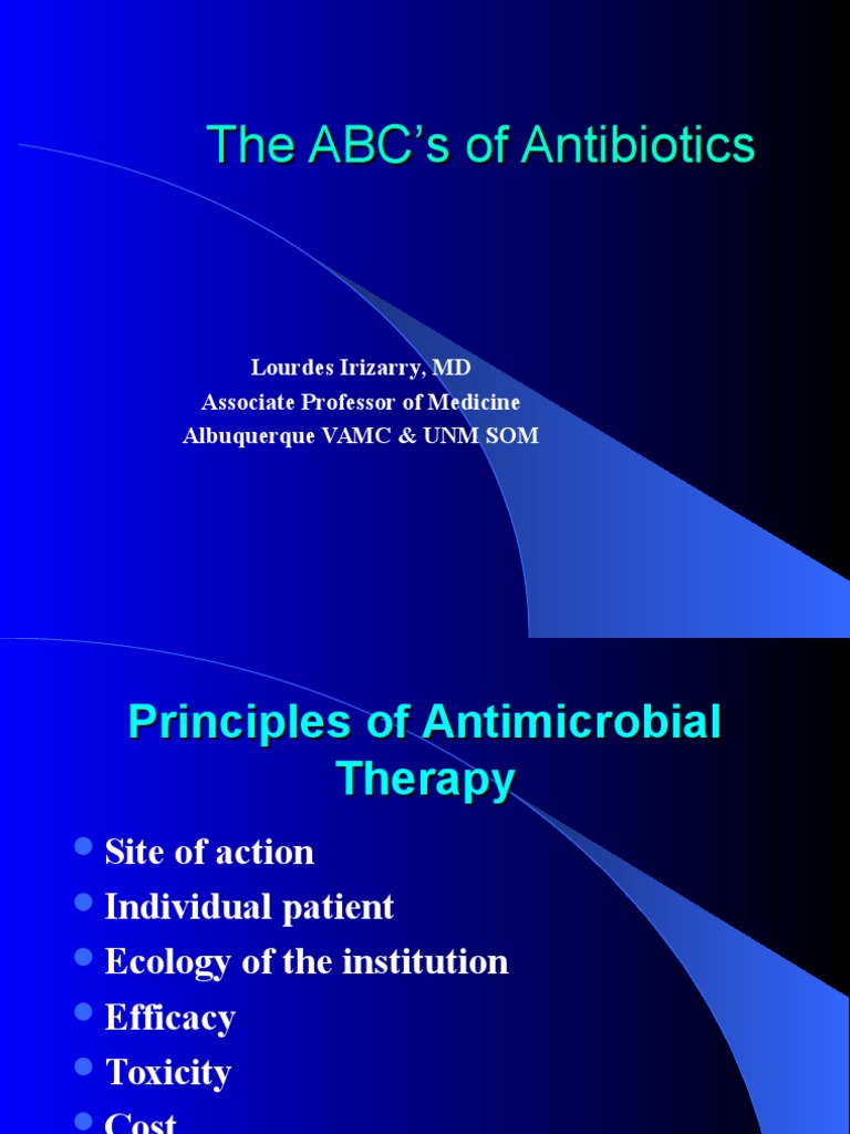 The ABC's of Antibiotics | PDF | Dna | Antibiotics