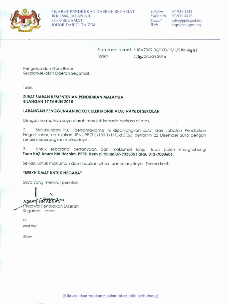 Surat Siaran KPM | PDF