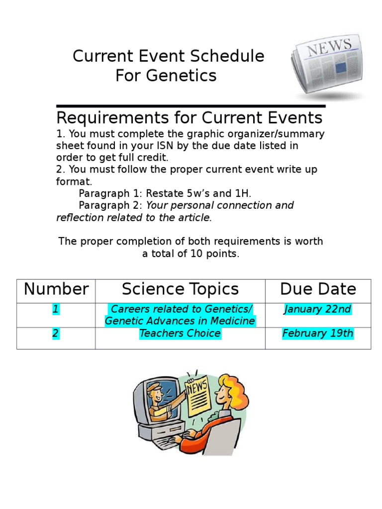 Genetics Current Event Guidelines | PDF