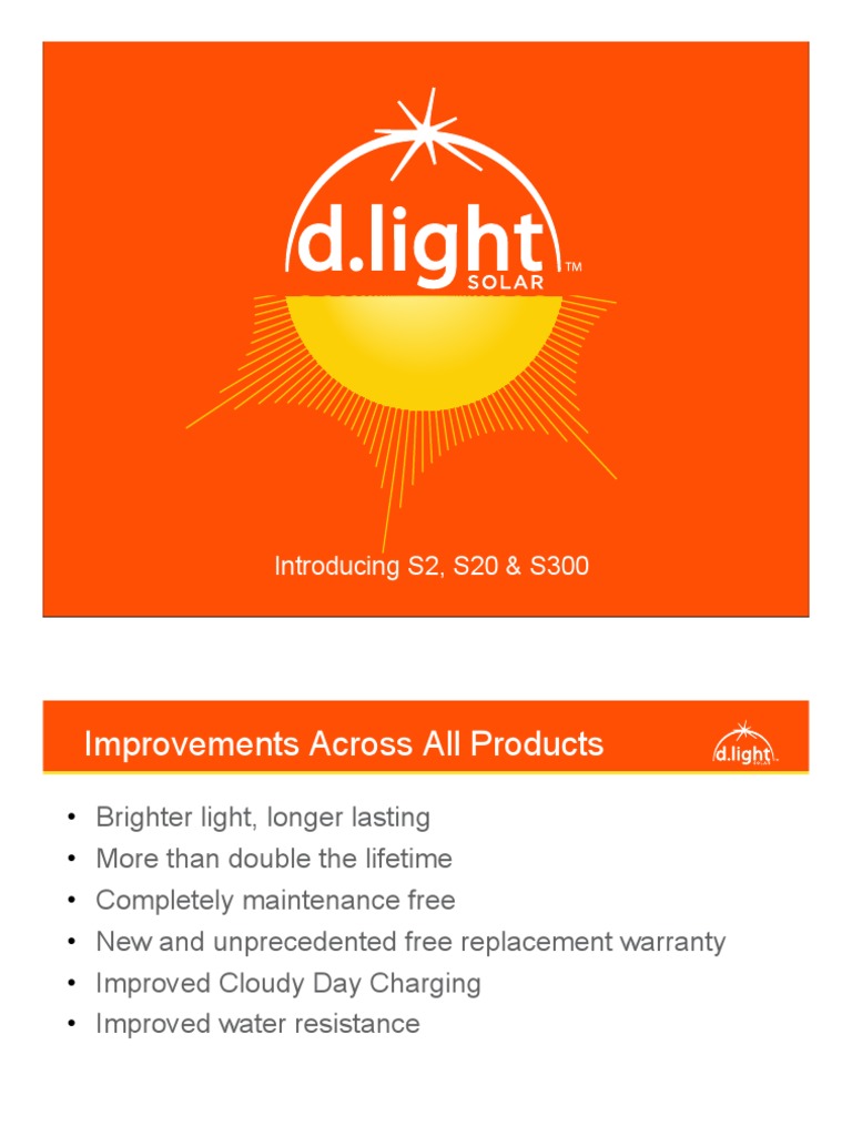 New Product Introduction D.light Solar | Download Free PDF | Battery ...