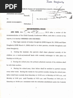 Affidavit of Child Custody (Sample) | PDF