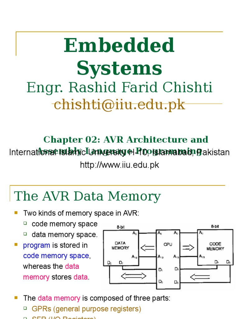 Ch02 AVR Architecture | PDF | Microcontroller | Office Equipment