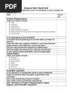 Science Fair Display Board Guidelines | PDF | Art