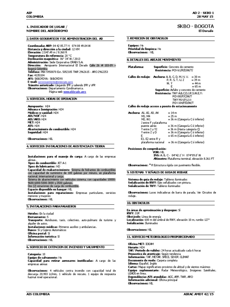 12 Skbo | PDF | Control de tráfico aéreo | Aeropuerto
