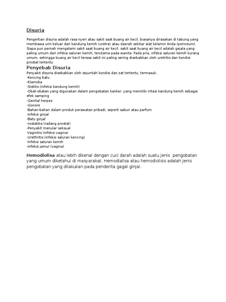 Disuria | PDF