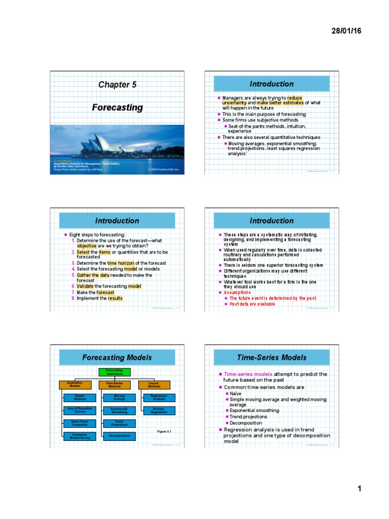 Notes On Forecasting | PDF | Forecasting | Time Series