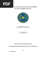 Contoh Single Line Diagram Instalasi Rumah Satu Lantai | PDF