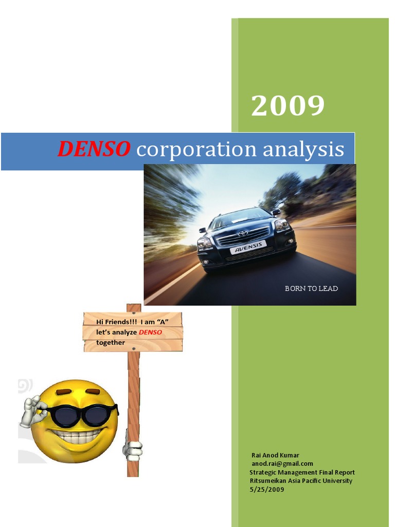 Denso Analysis | PDF | Income | Strategic Management