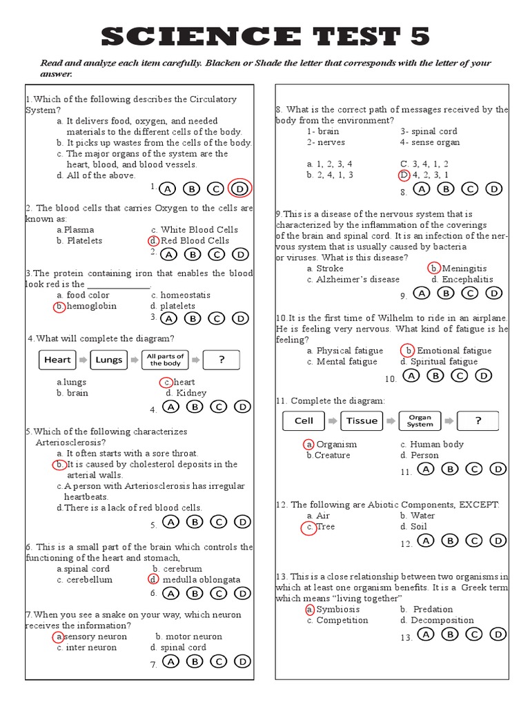 Answer Key Nat Reviewer | PDF | Reproductive System | Respiratory Tract
