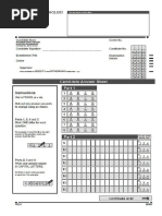 B2 First For Schools Answer Sheet | PDF