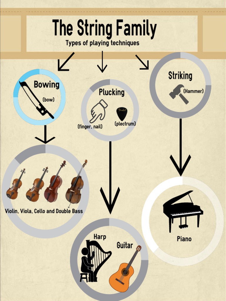String Instrument Playing Techniques: Striking, Bowing, Plucking | PDF