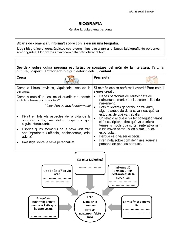 Escriure - Biografia | PDF