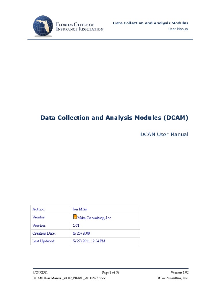 Data Collection and Analysis Modules (DCAM) | PDF | Hyperlink ...