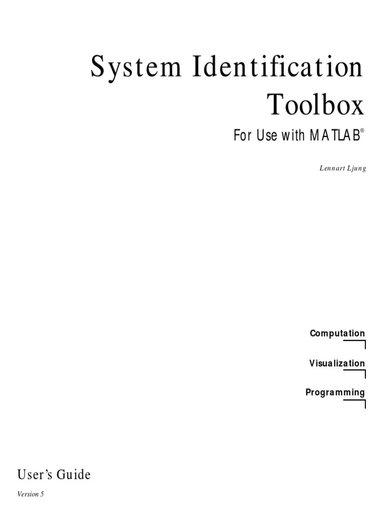 Ident Toolbox Matlab | PDF | Mathematical Model | Discrete Time And ...