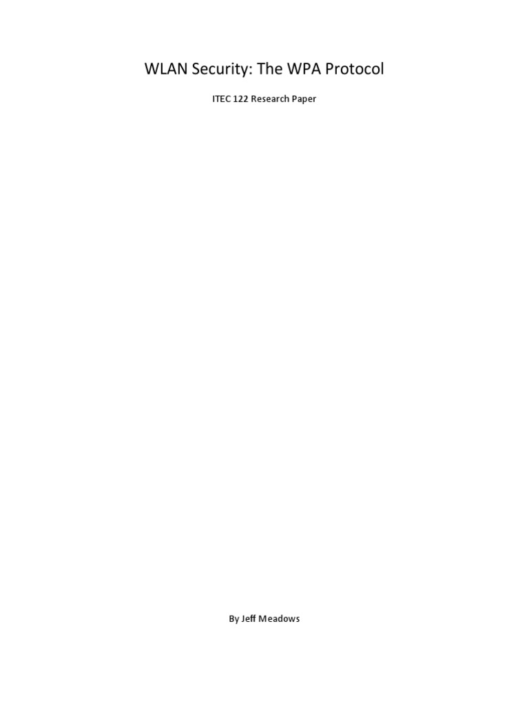 WPA Report Excerpt | PDF | Telecommunications | Data Transmission