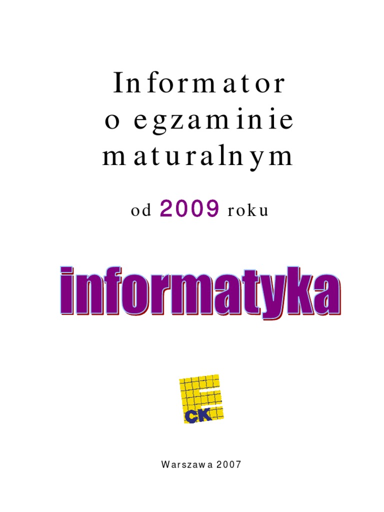Informatyka | PDF