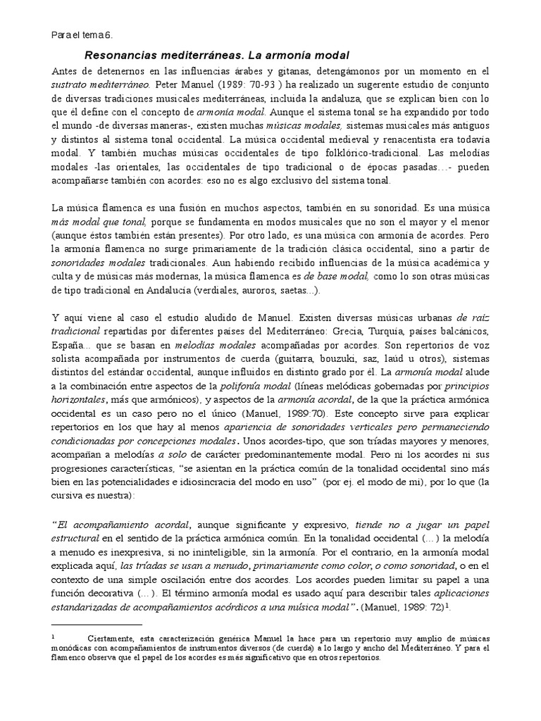 Armonia Modal | PDF | Armonía | Acorde (Música)