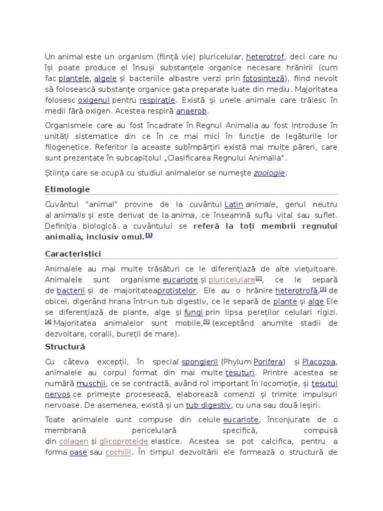 Regnul Animal | PDF