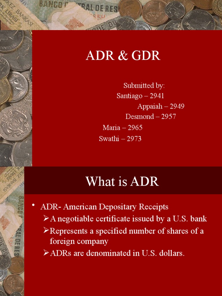 ADR and GDR - CF | PDF | American Depositary Receipt | Money