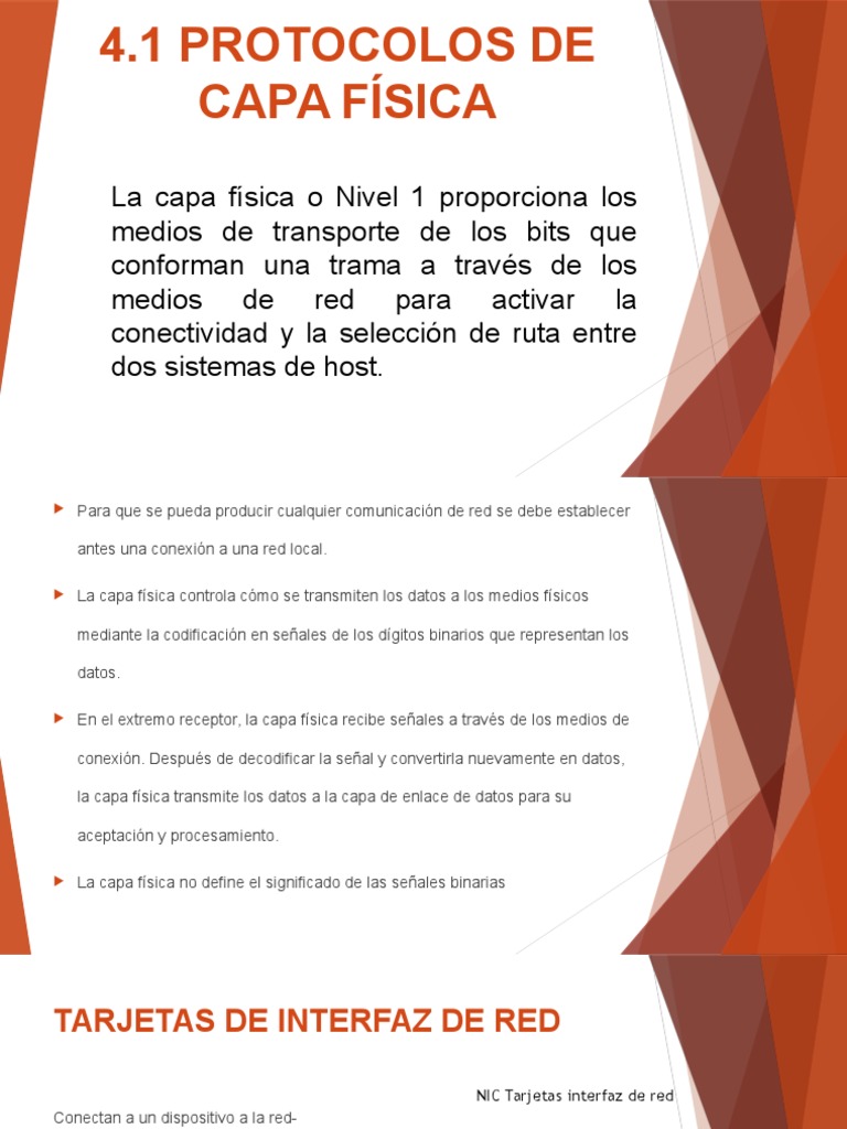 4.1 Protocolos de Capa Fisica | Descargar gratis PDF | Controlador de ...