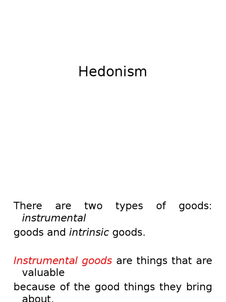 Hedonism | Hedonism | Pleasure | Free 30-day Trial | Scribd