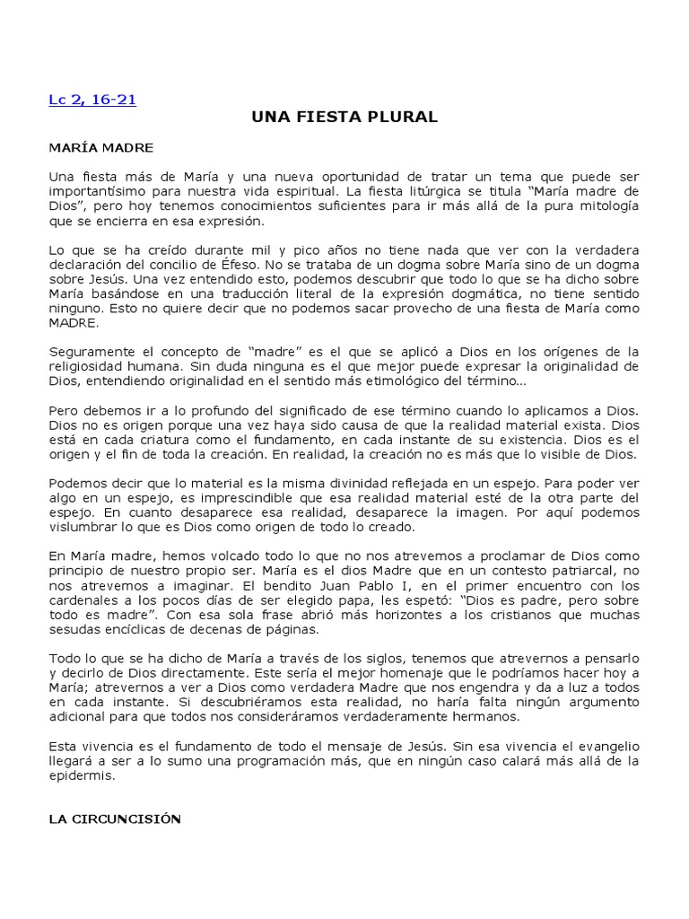 Fray Marcos - Una Fiesta Plural María Madre | Descargar gratis PDF ...