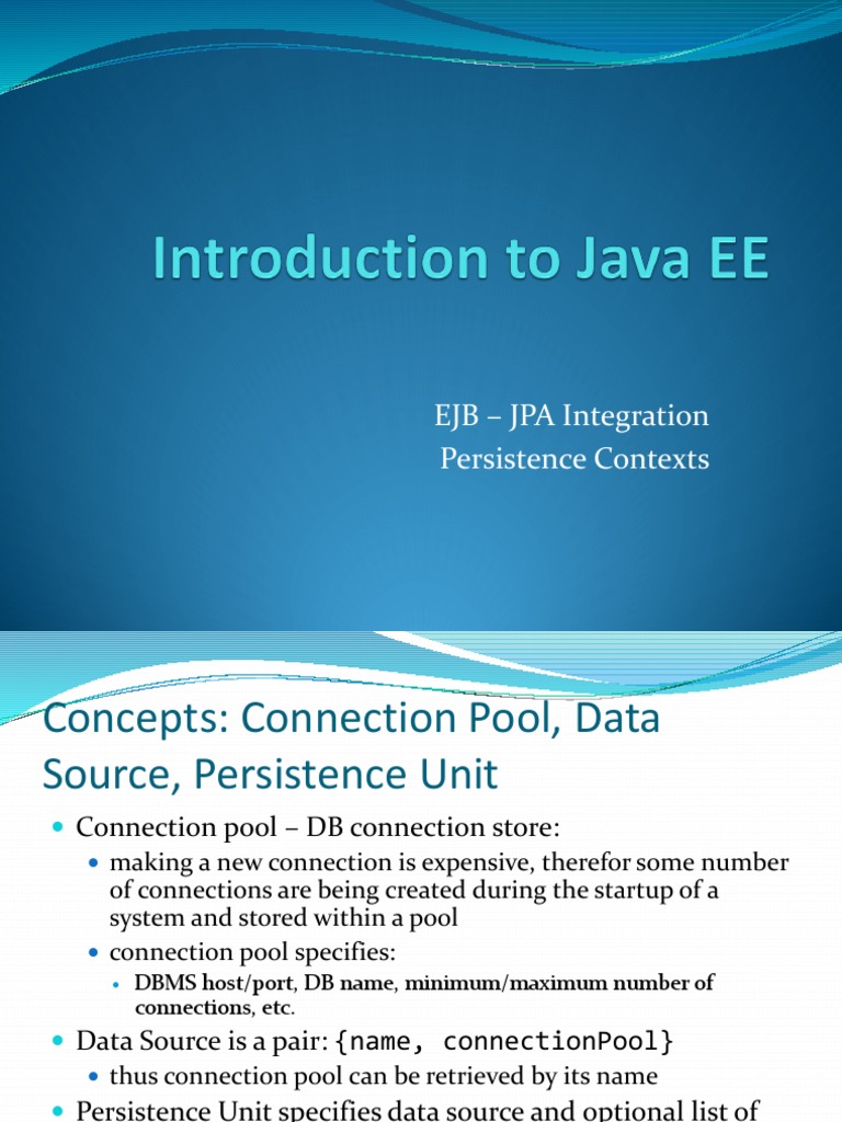14 - EJB and JPA Integration | PDF | Enterprise Java Beans ...