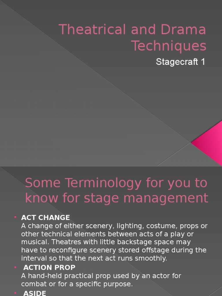 Lecture 3 - Stagecraft | PDF | Concert Dance | Theatre