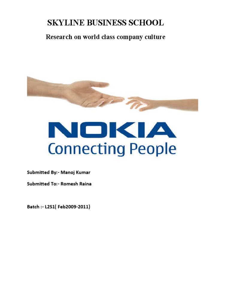 Skyline Business School: Research On World Class Company Culture | PDF ...