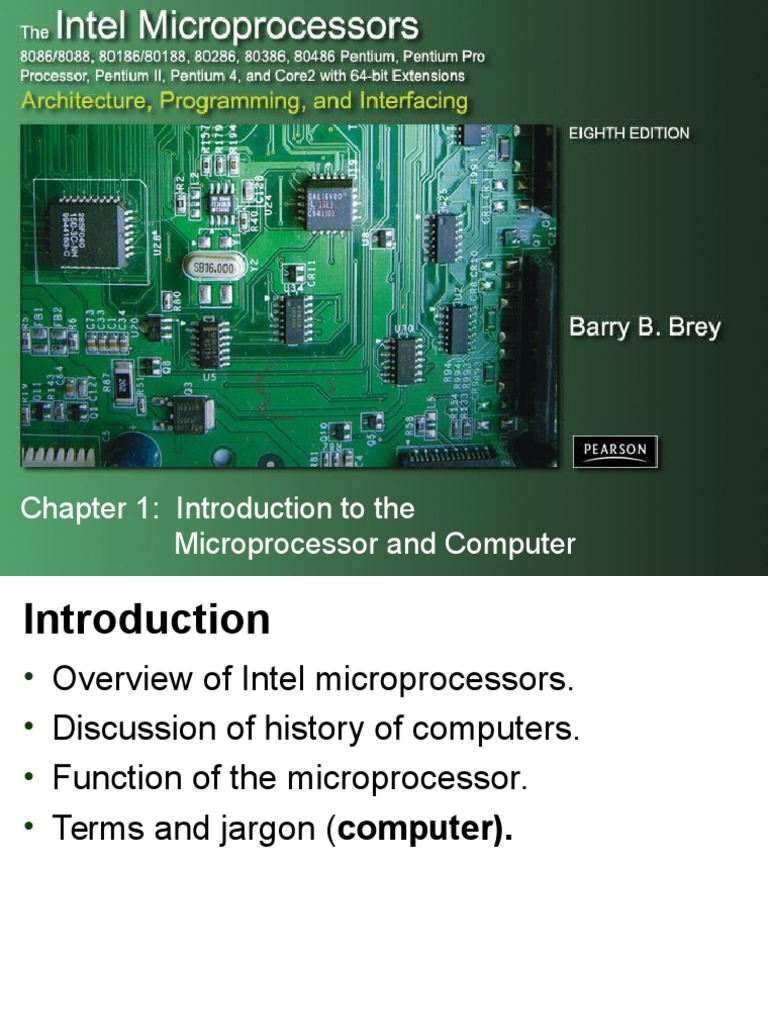 The Intel Microprocessors Chapter 1 | Microprocessor | 64 Bit Computing