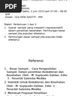 Rumus Cochran untuk Ukuran Sampel Penelitian | PDF | Metode & Bahan Ajar