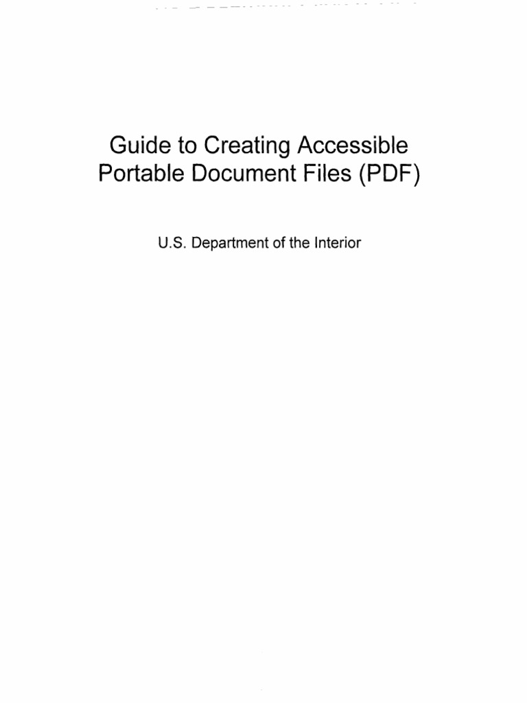 Guide For Creating Accessible Documents | PDF | Portable Document ...