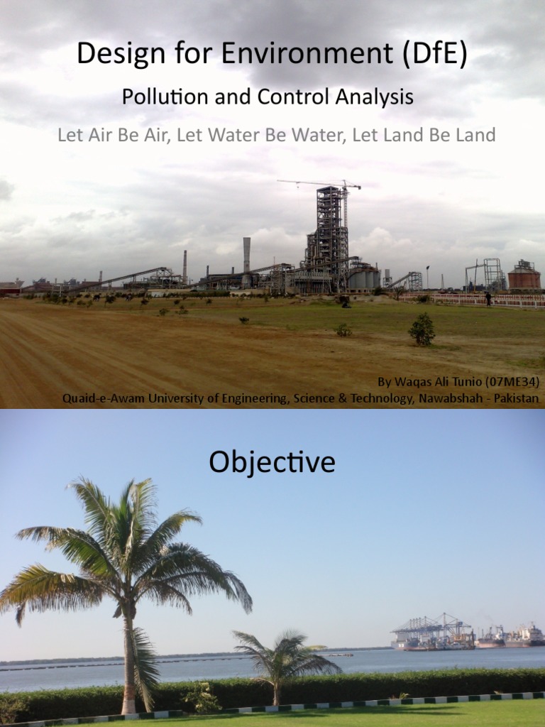 Design For Environment (DfE) (By Waqas Ali Tunio) | PDF | Pollution | Reuse