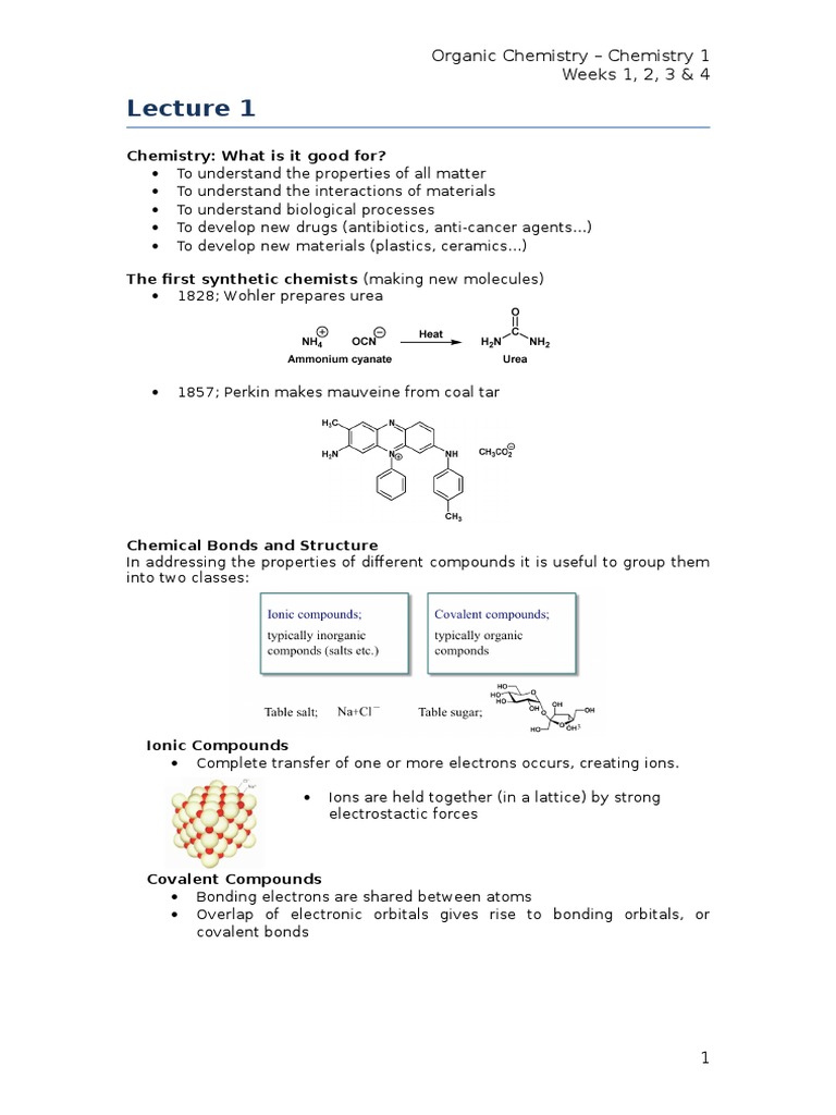 Organic Chemistry Notes | PDF | Nuclear Magnetic Resonance | Covalent Bond