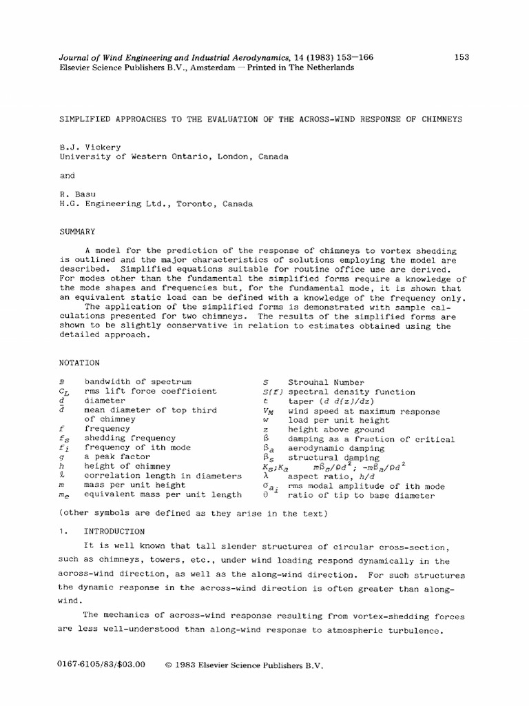Wind Analysis For Vortex Shedding | PDF | Normal Mode | Spectral Density