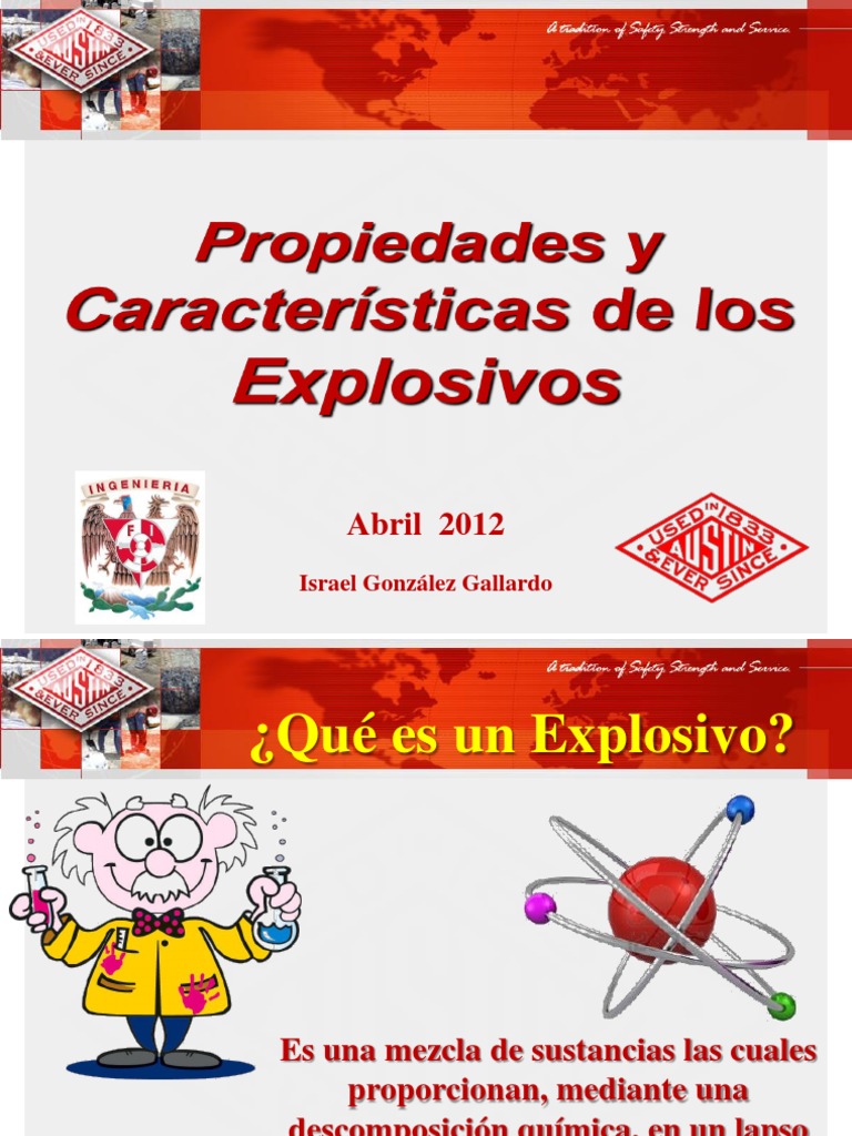 Propiedades y Características de Los Explosivos | PDF | Material ...