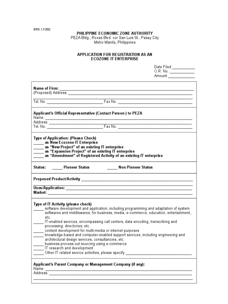 Peza Form | PDF | U.S. Securities And Exchange Commission | Board Of ...