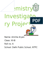 Chemistry Investigatory Project: Acidity in Tea Leaves | PDF