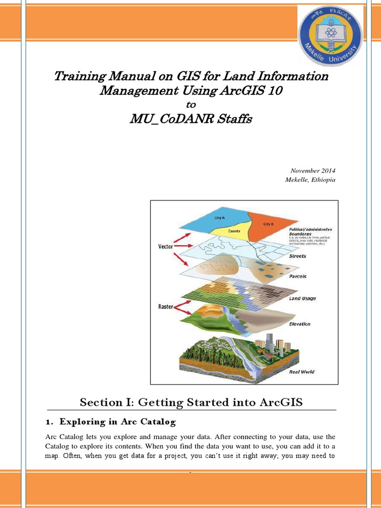 Training Manual On Gis For Land Information Management Using Arcgis 10 ...